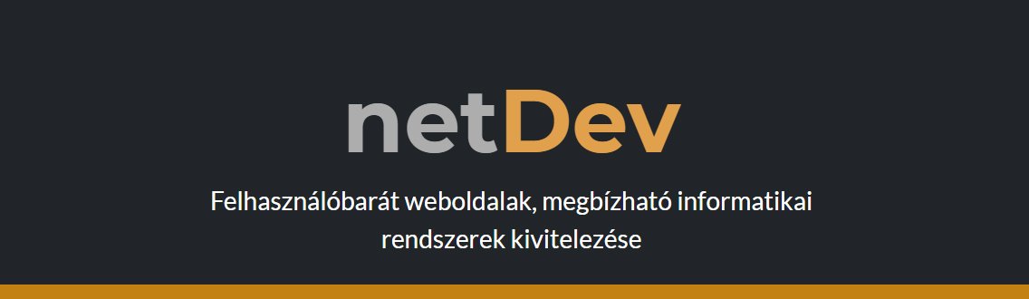 netDev.hu | Modern Webfejlesztés és IT Megoldások